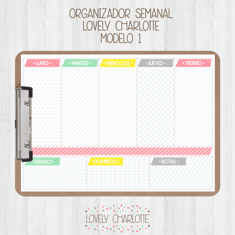 zenna blog: Una de organizadores semanales!
