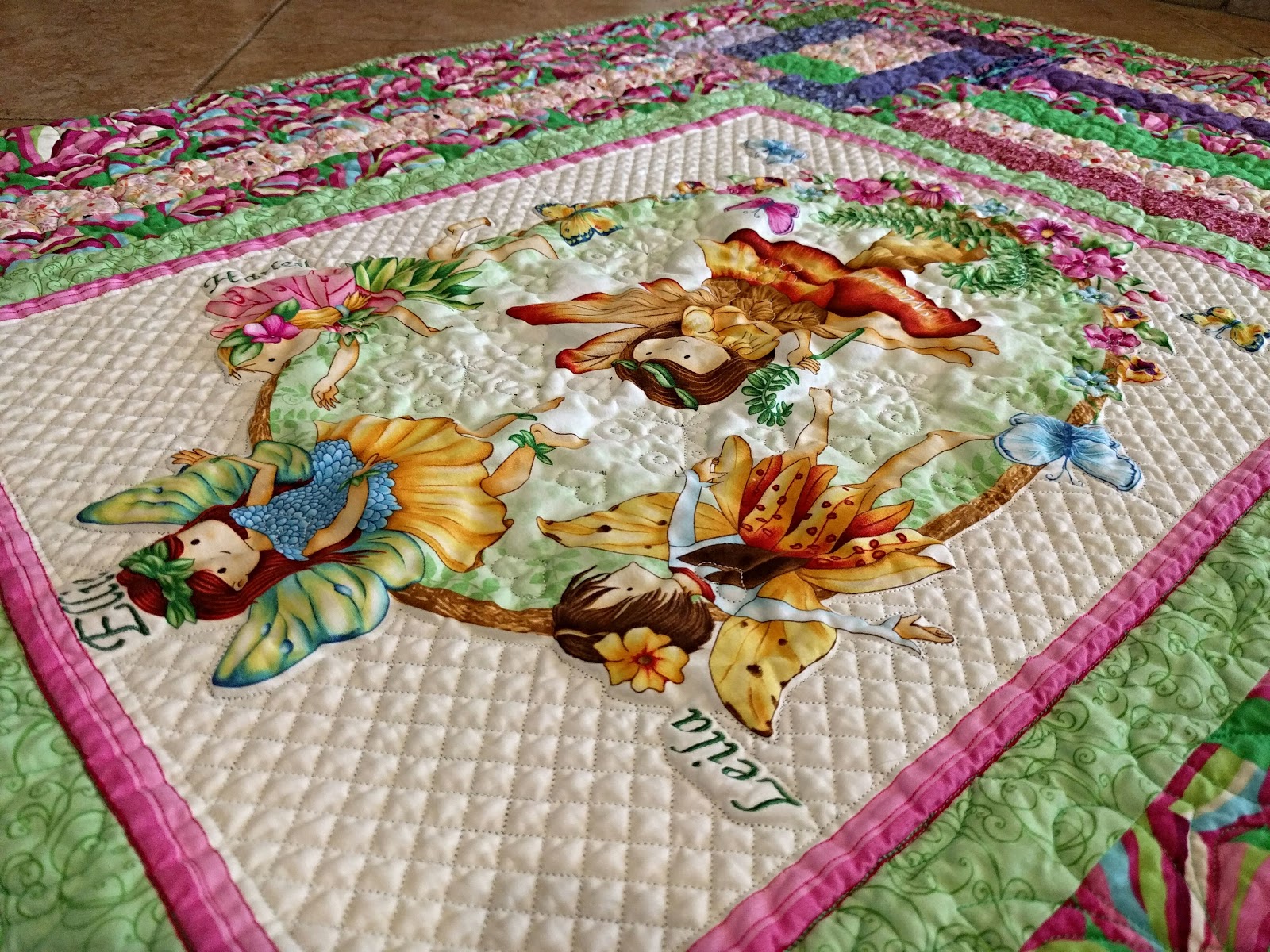Fairy Panel Crib Quilt