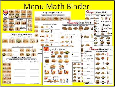Empowered By THEM: Menu Math Packet