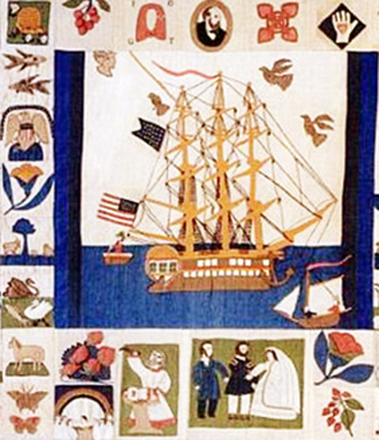 Civil War Quilts: The Constitution Quilt: What Ship Is It?