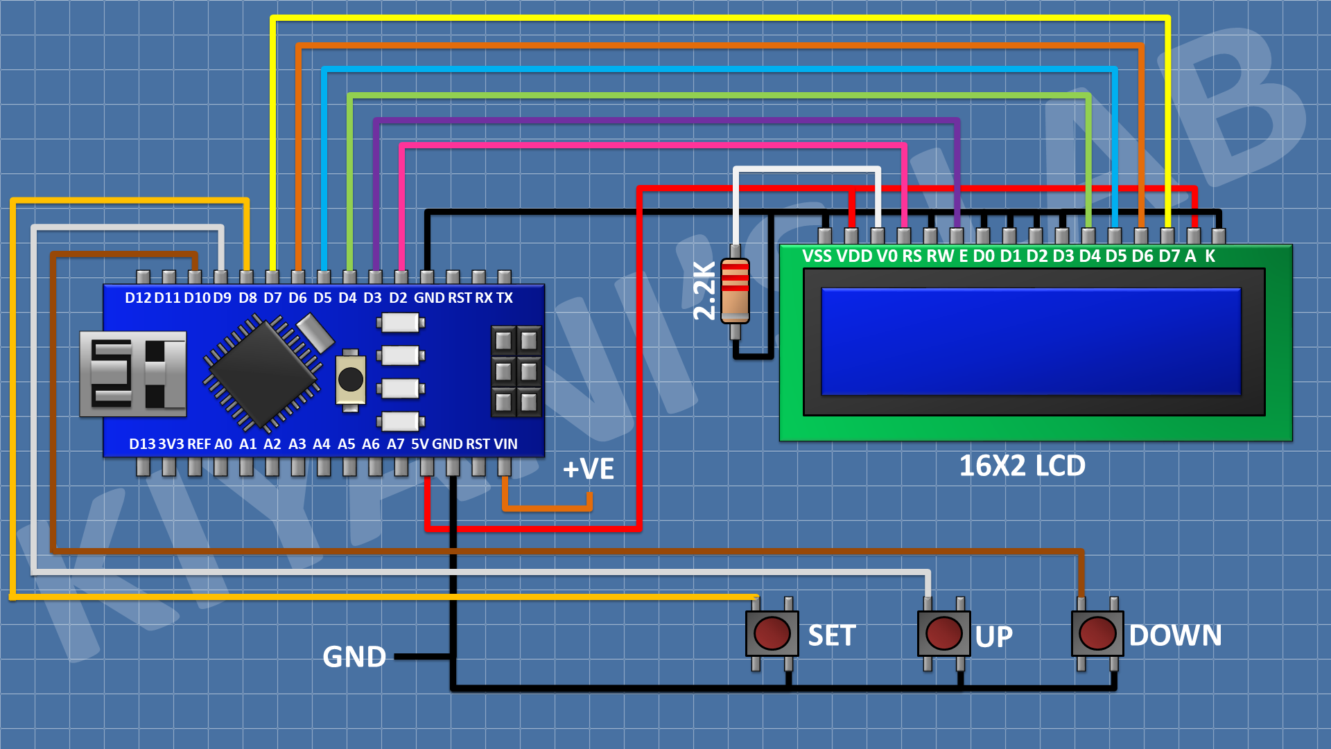 Circuit diagram for digital clock