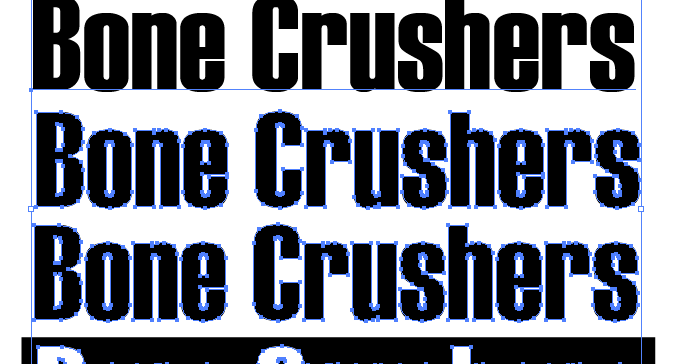 Vector a Logo in Illustrator: Bone Crusher Logo Project