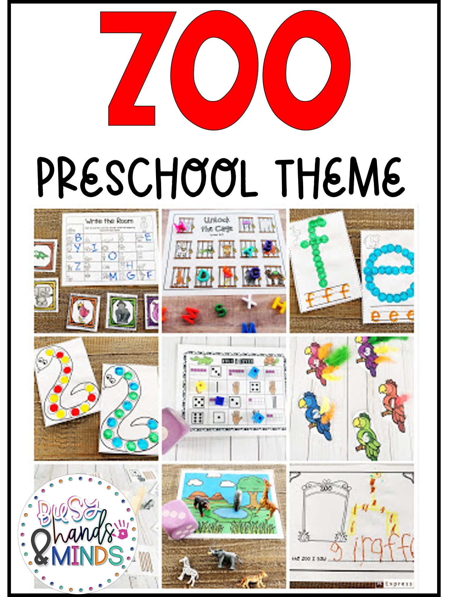 Zoo Preschool Theme | Busy Hands and Minds