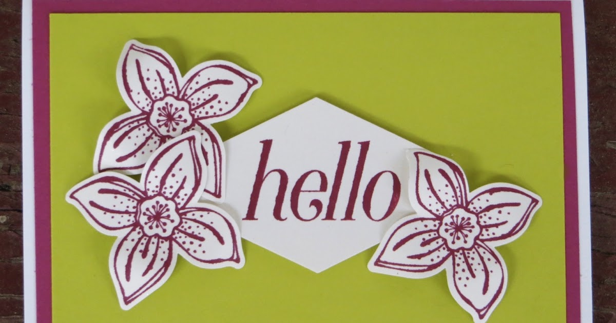 Stamping with Nanna: Quick and Cute Little Note Card Idea