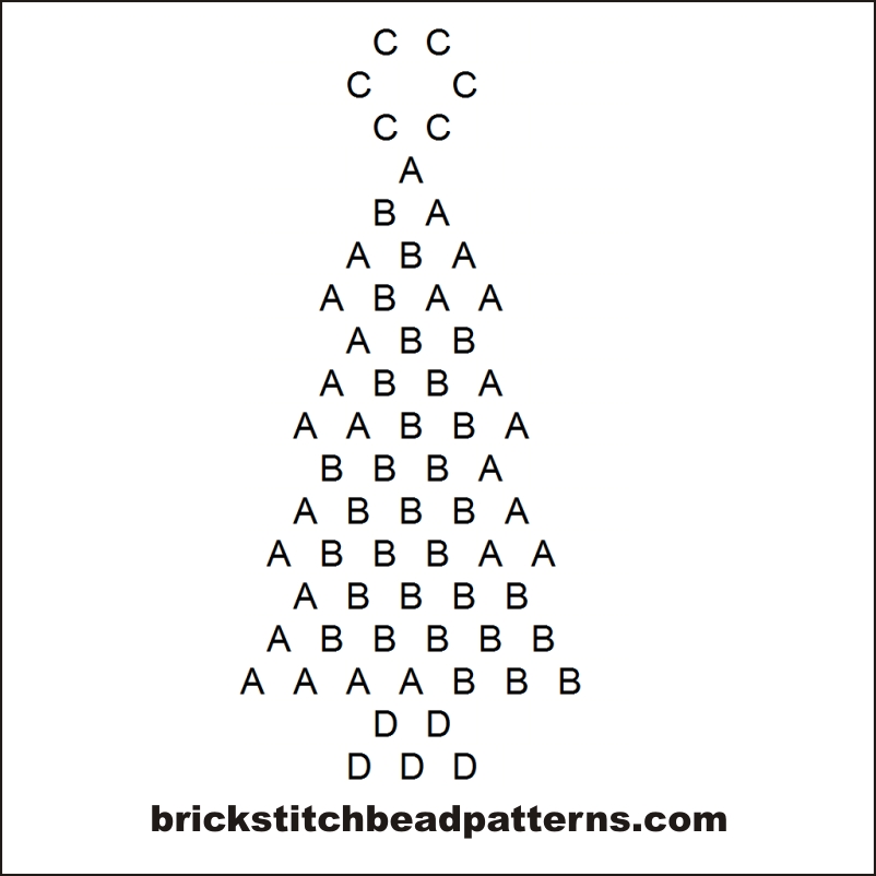 Brick Stitch Bead Patterns Journal: Very Green Christmas Tree Free ...