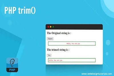 PHP | trim() Function - WebDesignTutorialz