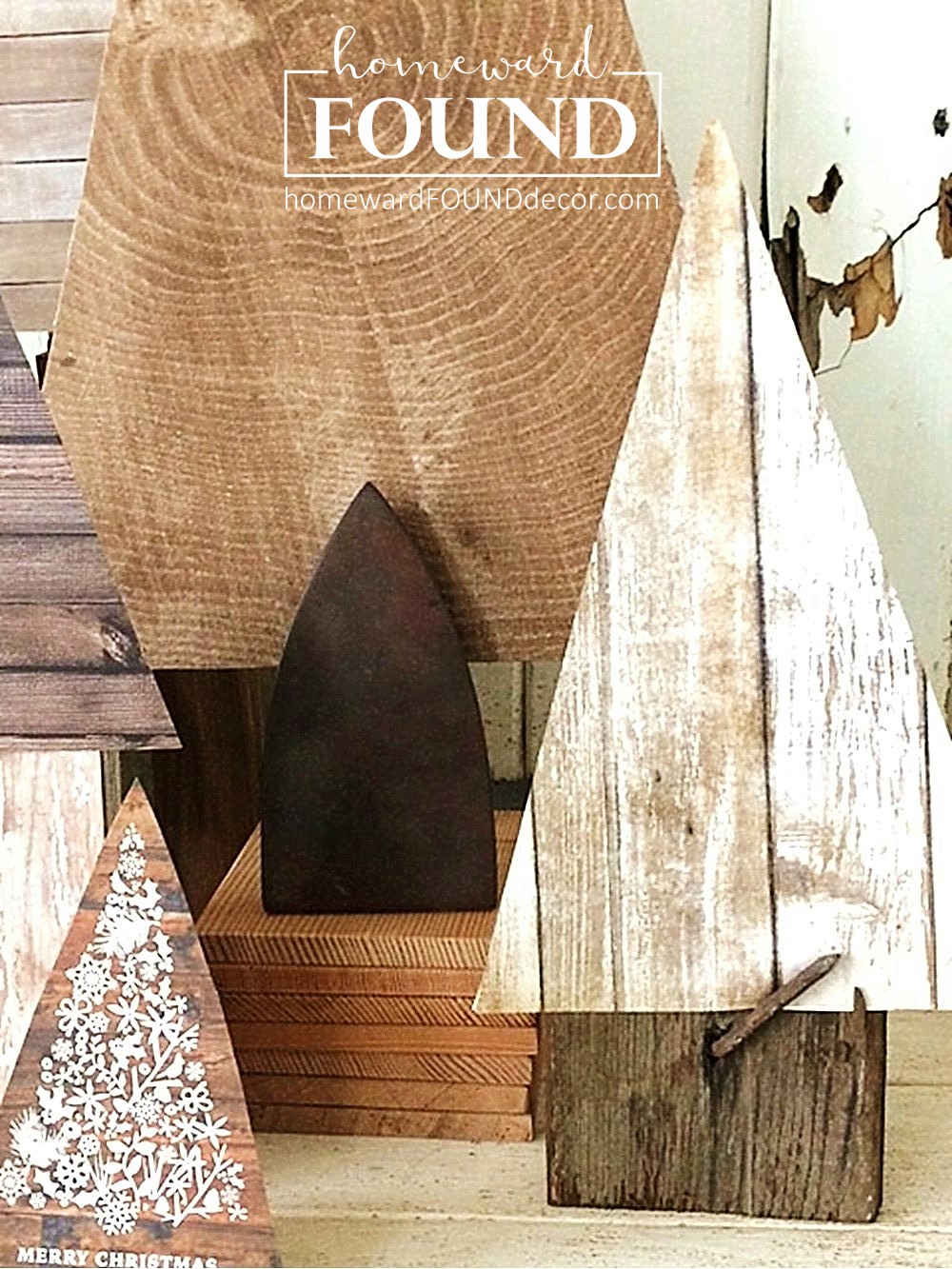 faux wood 'junk' trees homeward found decor