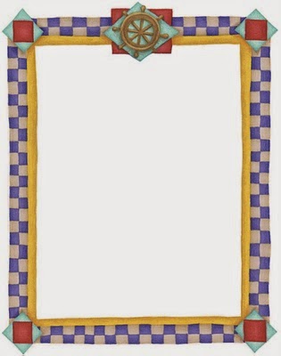 Border with Colored Stripes: Free Printable Frames, Borders and Labels ...