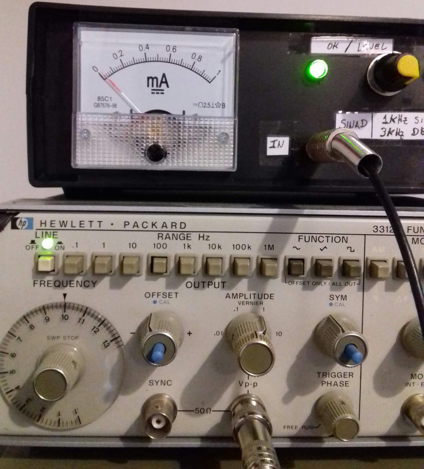 The "Speaky" HF SSB transceiver and other homebrew projects: SINAD test ...