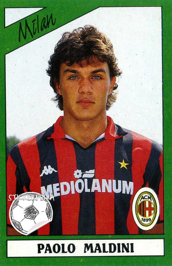 PAOLO MALDINI CAREER IN PANINI STICKERS