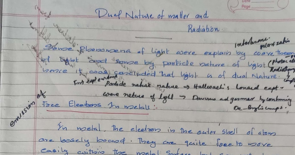 RENJU@PHYSICS: DUAL NATURE OF MATTER AND RADIATION: WORK FUNCTION ...