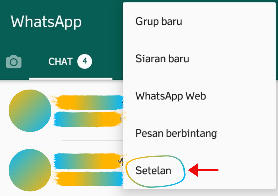 CARA MENGHILANGKAN CENTANG BIRU PADA WHATSAPP DI HP ANDROID