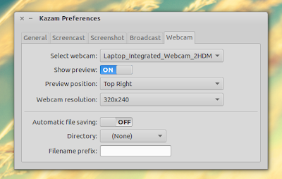 Kazam Screencaster Gets Webcam And YouTube Live Support, On-Screen ...