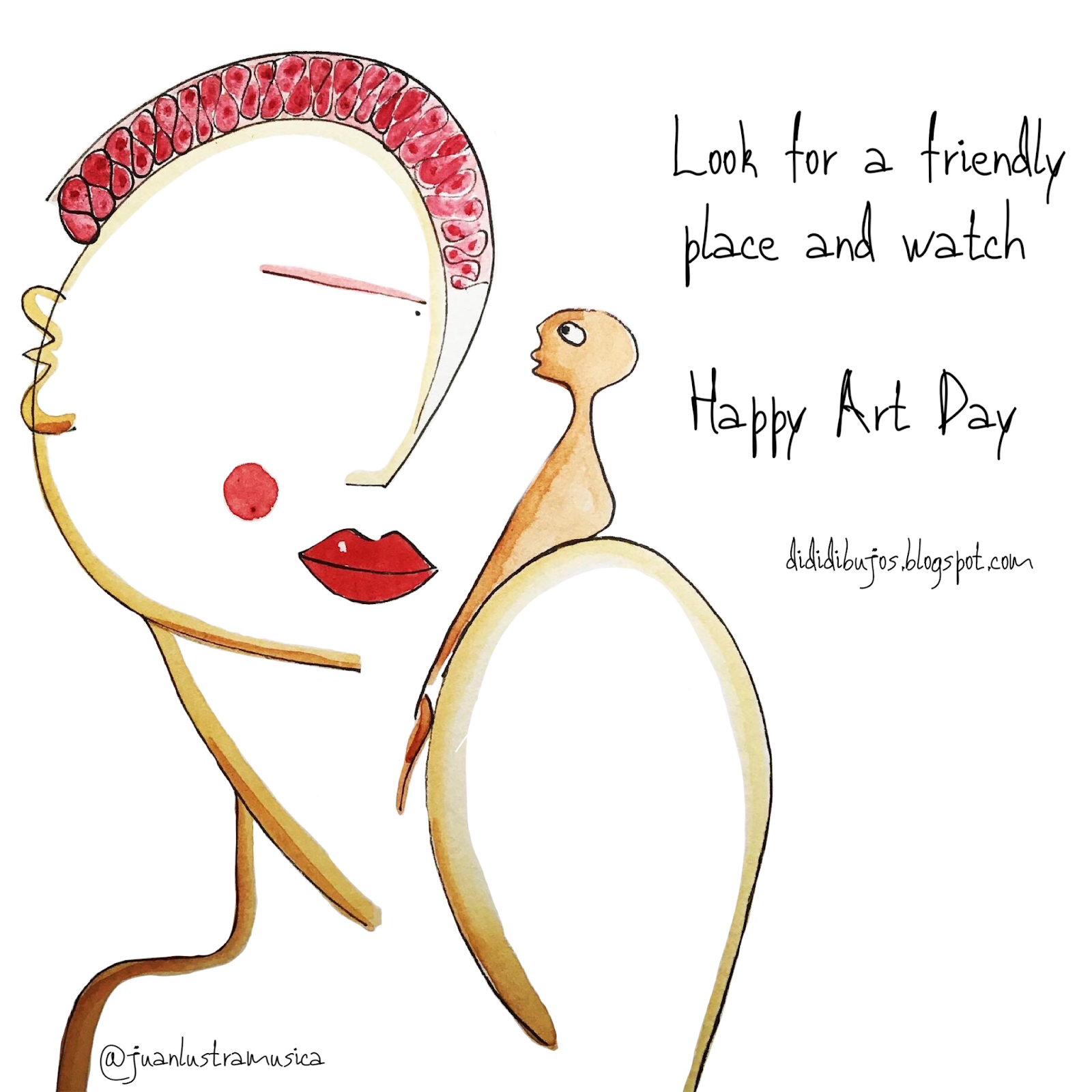 ilustraciones para un loco: Feliz día del Arte Happy Art Day Joyeuse ...