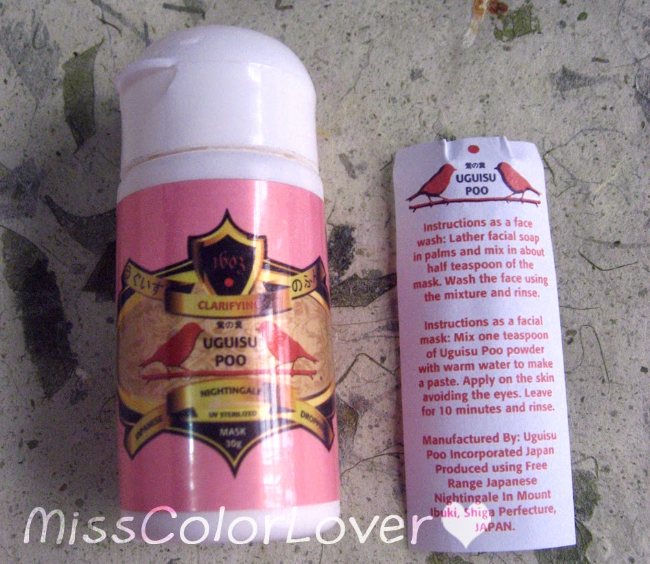 A Splash of Colorful Addictions!: Uguisu Poo (Uguisu no fun ...