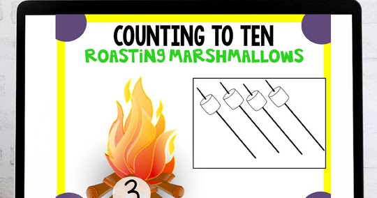 FREE BOOM Cards - Counting to 10 Roasting Marshmallows | Totschooling ...