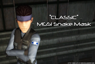 [REL/TS2] MGS1 Solid Snake Mask for The Sims 2 - SiM'S LiFE in BRUNEI