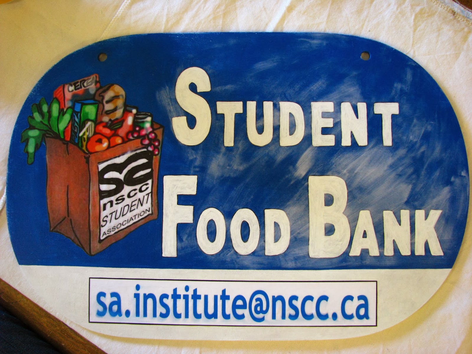 The Crafted Palette: The Double Sided Food Bank Sign