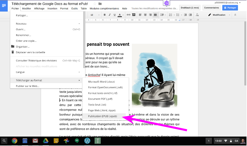 L'hebdo: Créer un livre numérique à l'aide de Google Docs!!!