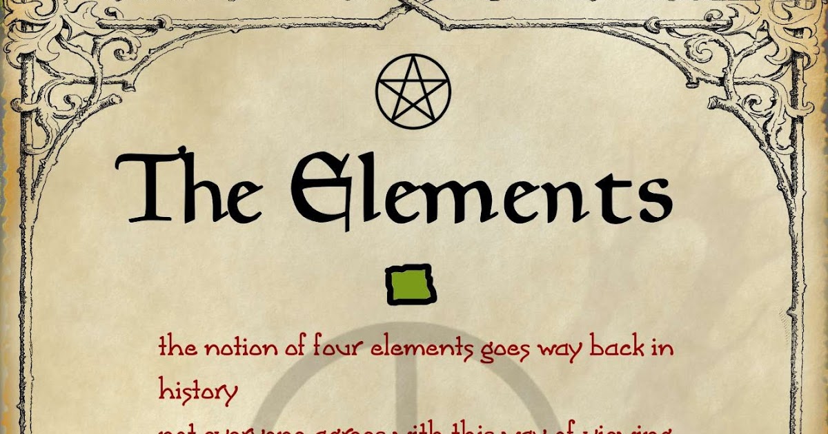 Free Book of Shadows Pages - The Elements BOS Pages-Air, Fire, Water, Earth