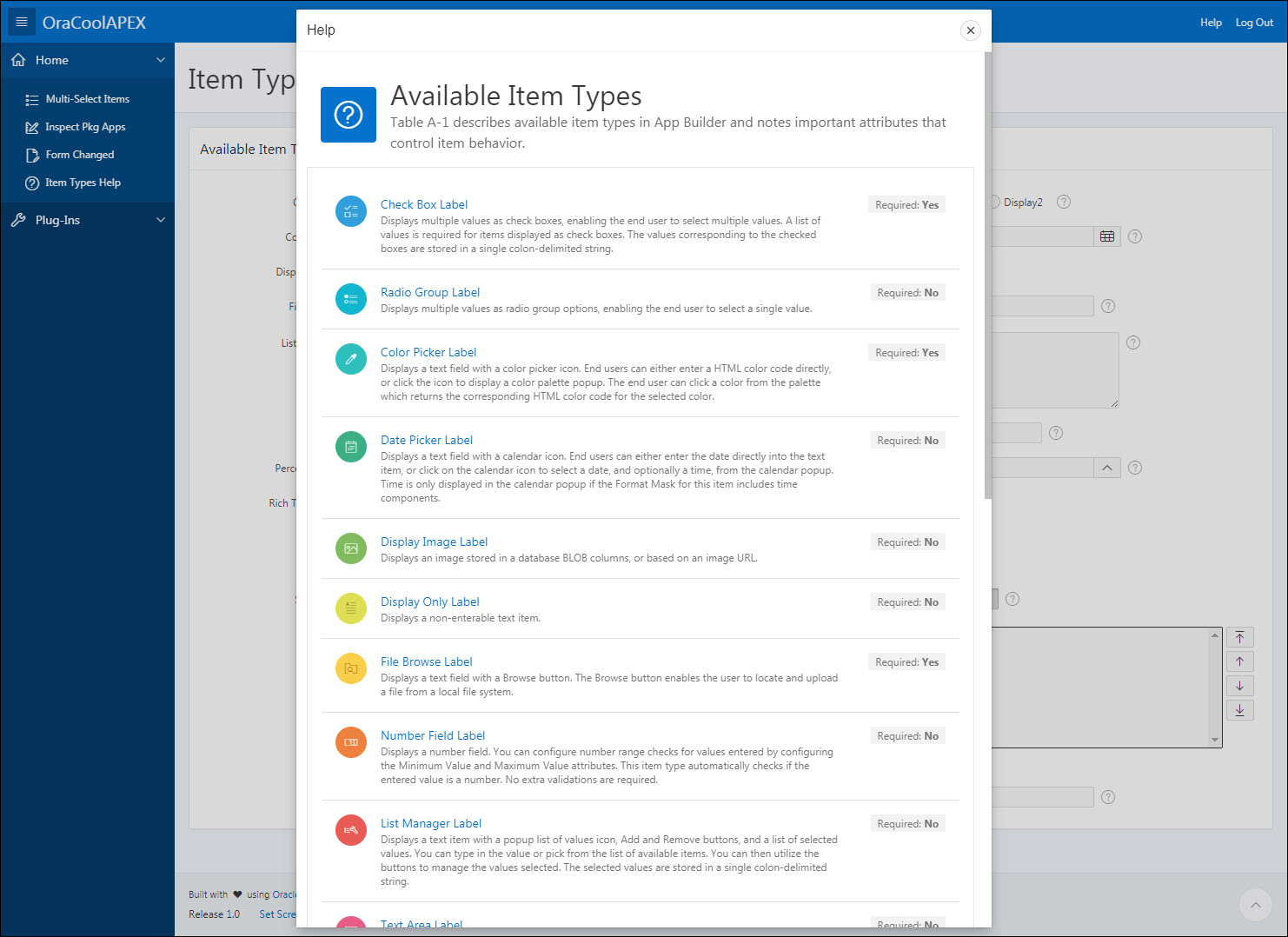 Oracoolapex Blog About Oracle Application Express Apex An Alternative To Apex Application Help