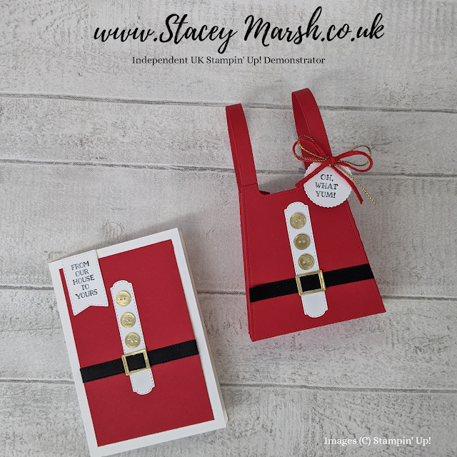 SANTA OUTFIT TREAT HOLDER AND CARD | STACEY MARSH