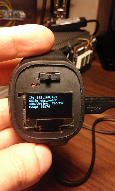 More Than User: ESP12e oled "smartwatch", honestly it's a wrist display ;)