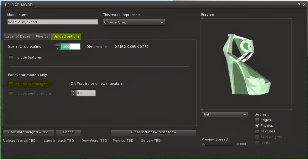MESH Agency: Uploading your mesh .dae files to you second life account ...