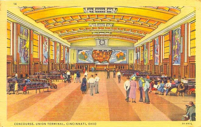 POSTCARDY: the postcard explorer: Union Terminal - Cincinnati, Ohio