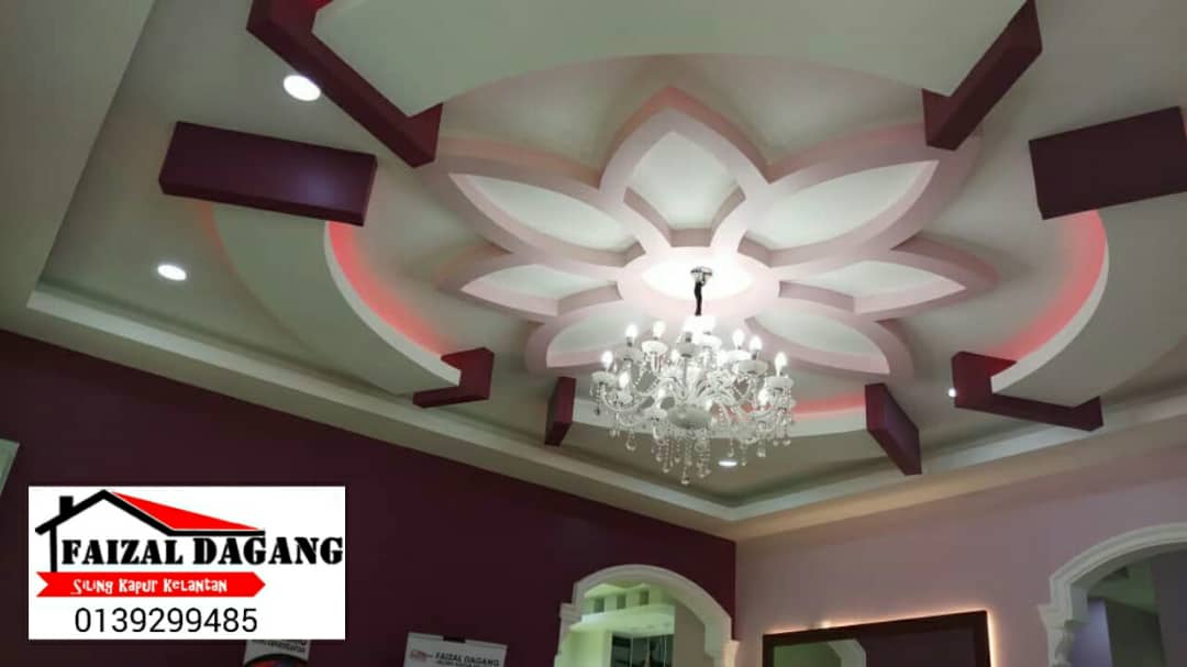 SILING KAPUR DI KELANTAN : Siling bunga design terkini
