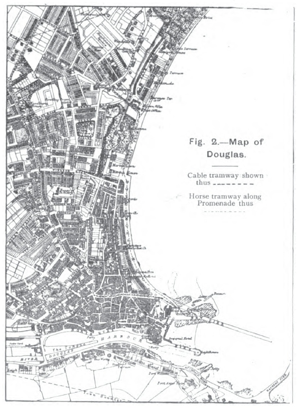 Map of Douglas, Isle of Man