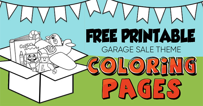 Free Garage Sale Coloring Pages