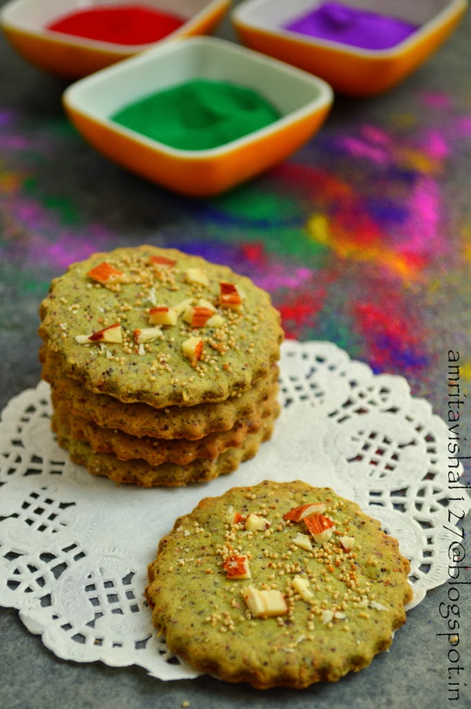 Sweet 'n' Savoury: Thandai Cookies