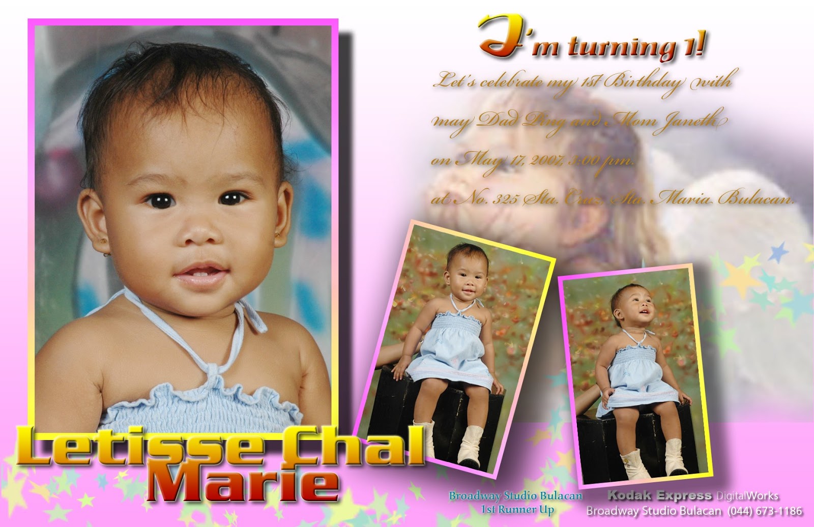 TURNING ONE PSD - free birthday layouts - simple motif - FREE PSD ...