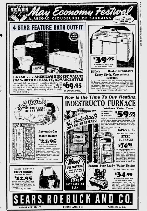 Ambridge Memories: Ambridge's Sears, Roebuck and Co.