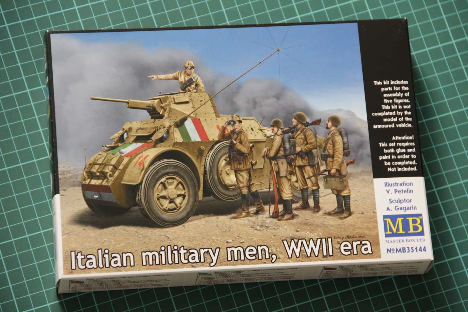 Master Box 1/35 Italian Military Men WWII Era (MB35144) - DetailScaleView