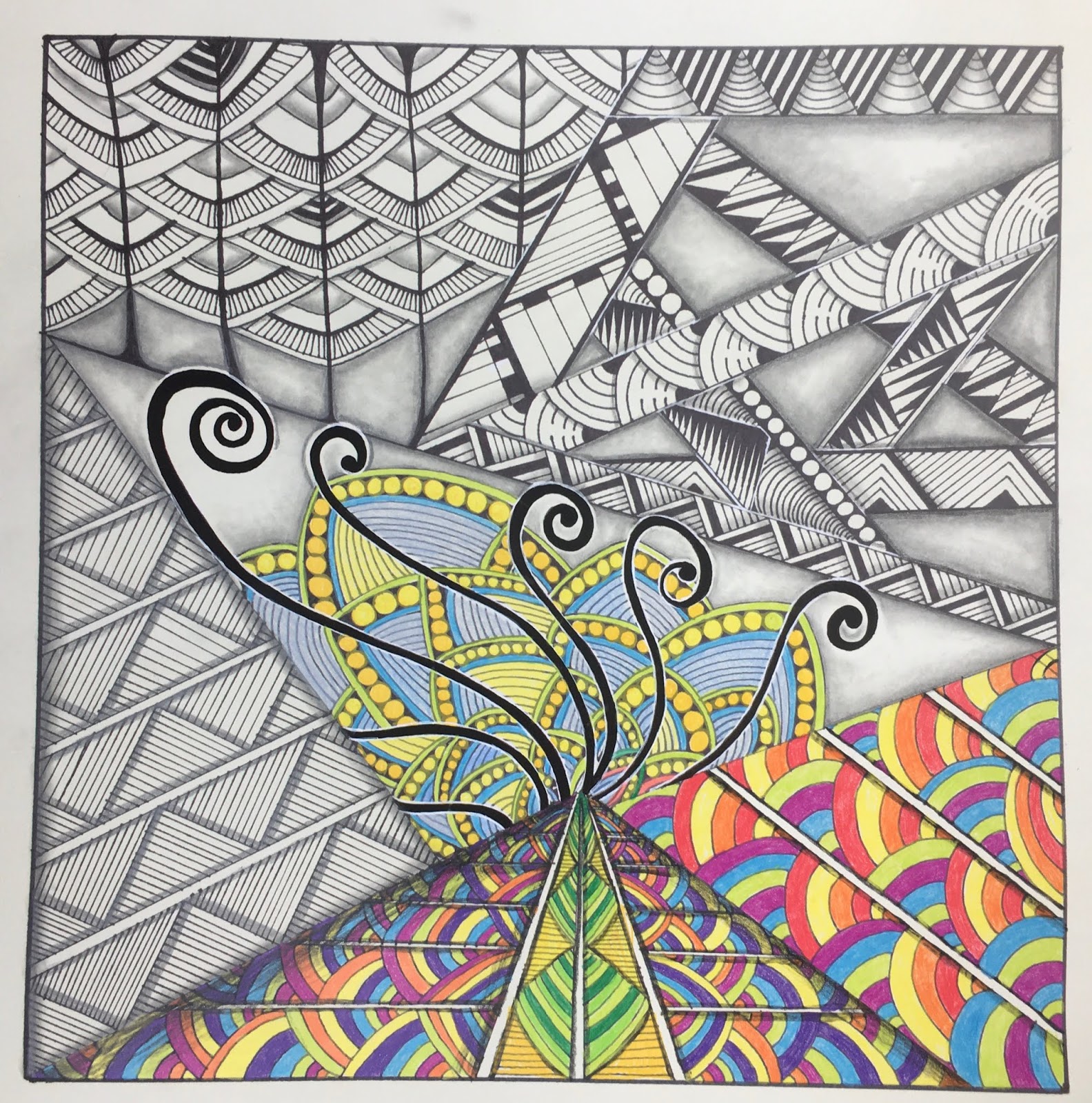 Zentangle Zone: 5/22/20 Shattuck Tangle
