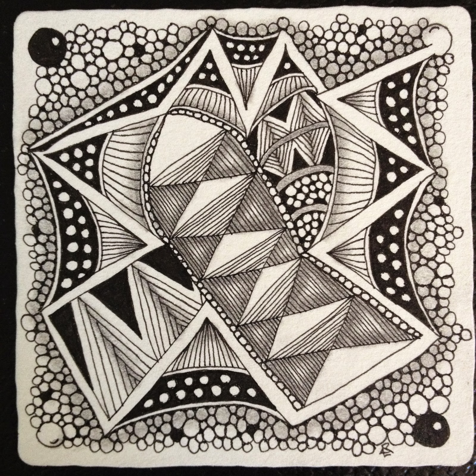 Six Giraffes: Square One: Purely Zentangle
