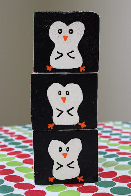 DIY Rotating Christmas Character Block Holiday Decor