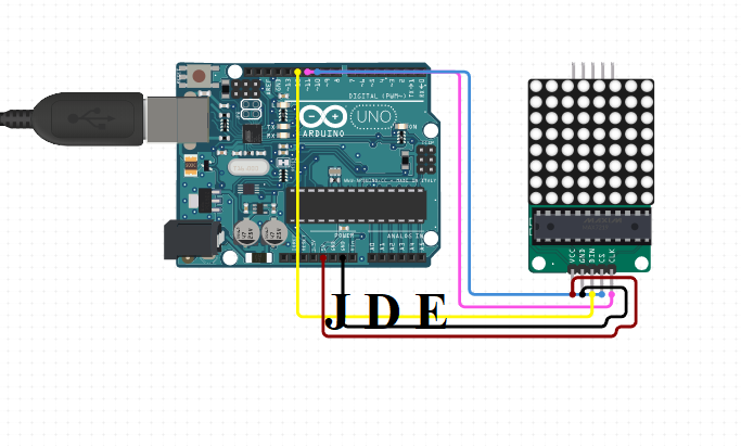 MAX7219 LED Matrix Display Interfacing With Arduino