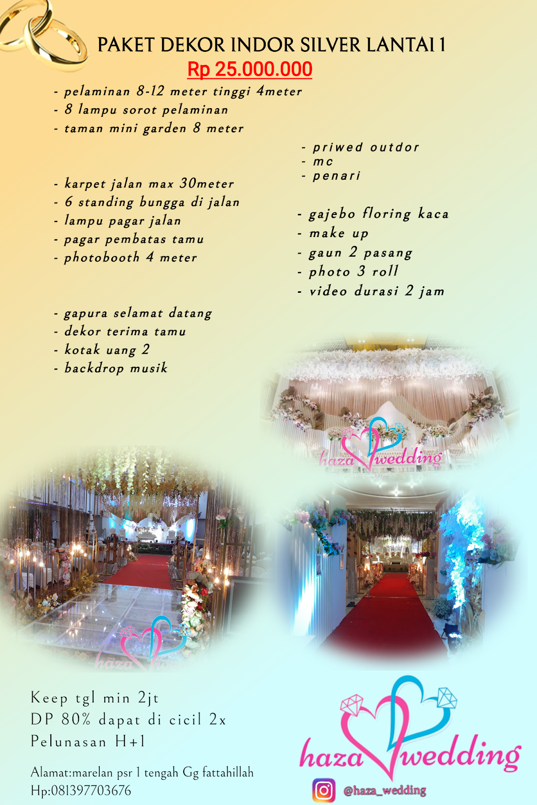 paket wedding dan sewa peralatan pesta di medan / wedding organizer ...
