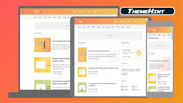 Fletro Premium Blogger Template