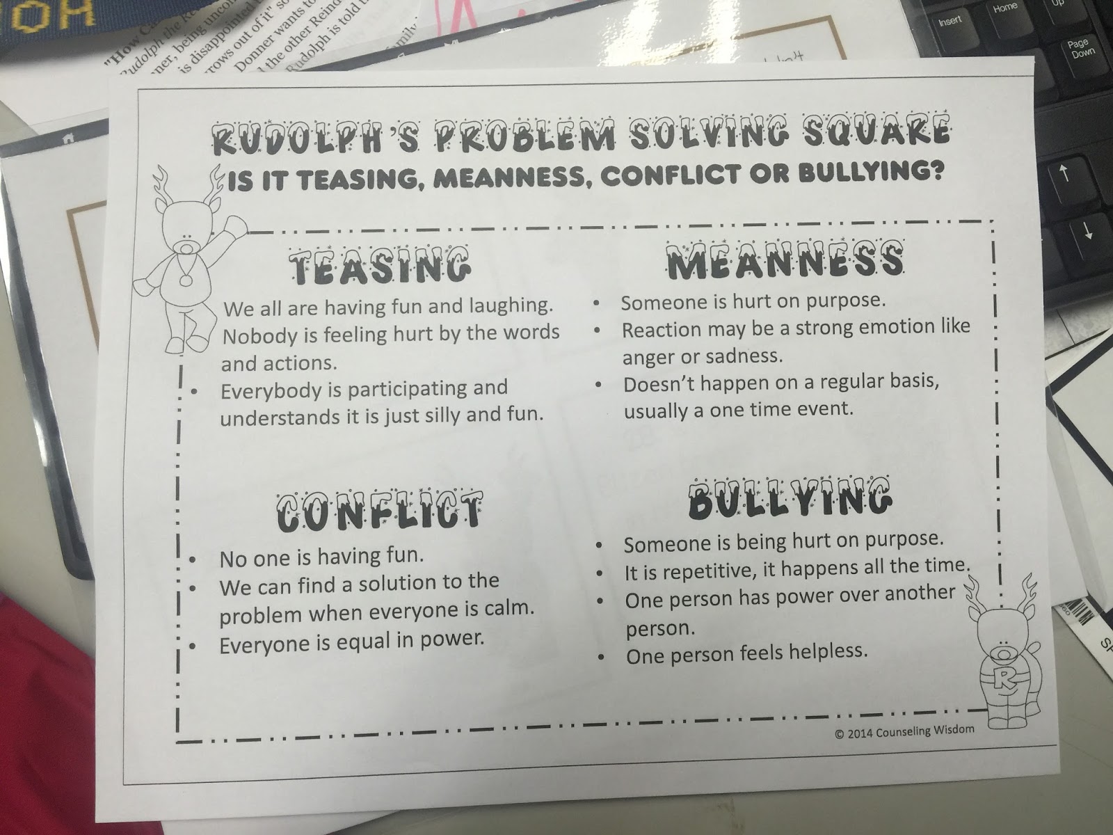 Creative Counseling by Rosa Tutor: Bullying Lesson: Rudolph the Red ...