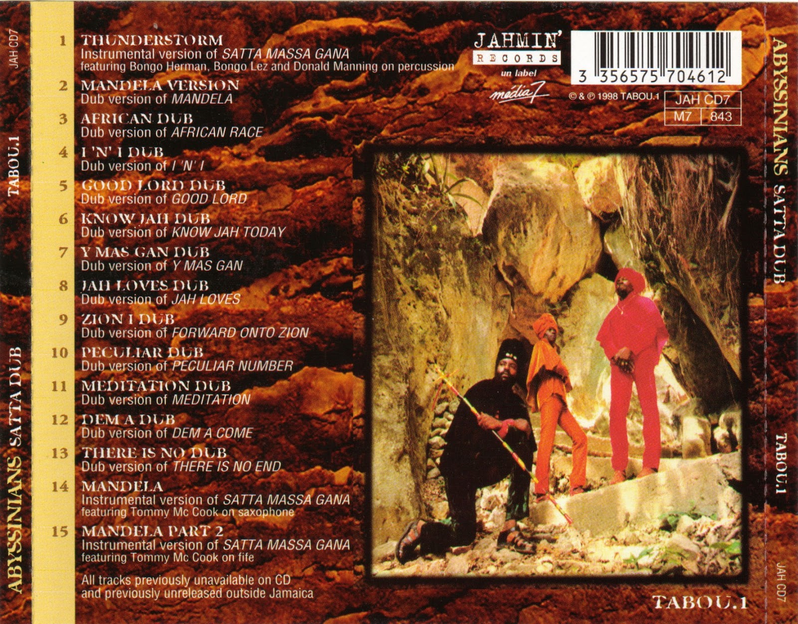 REGGAE: The Abyssinians - Satta Dub [1969-78] (1998)