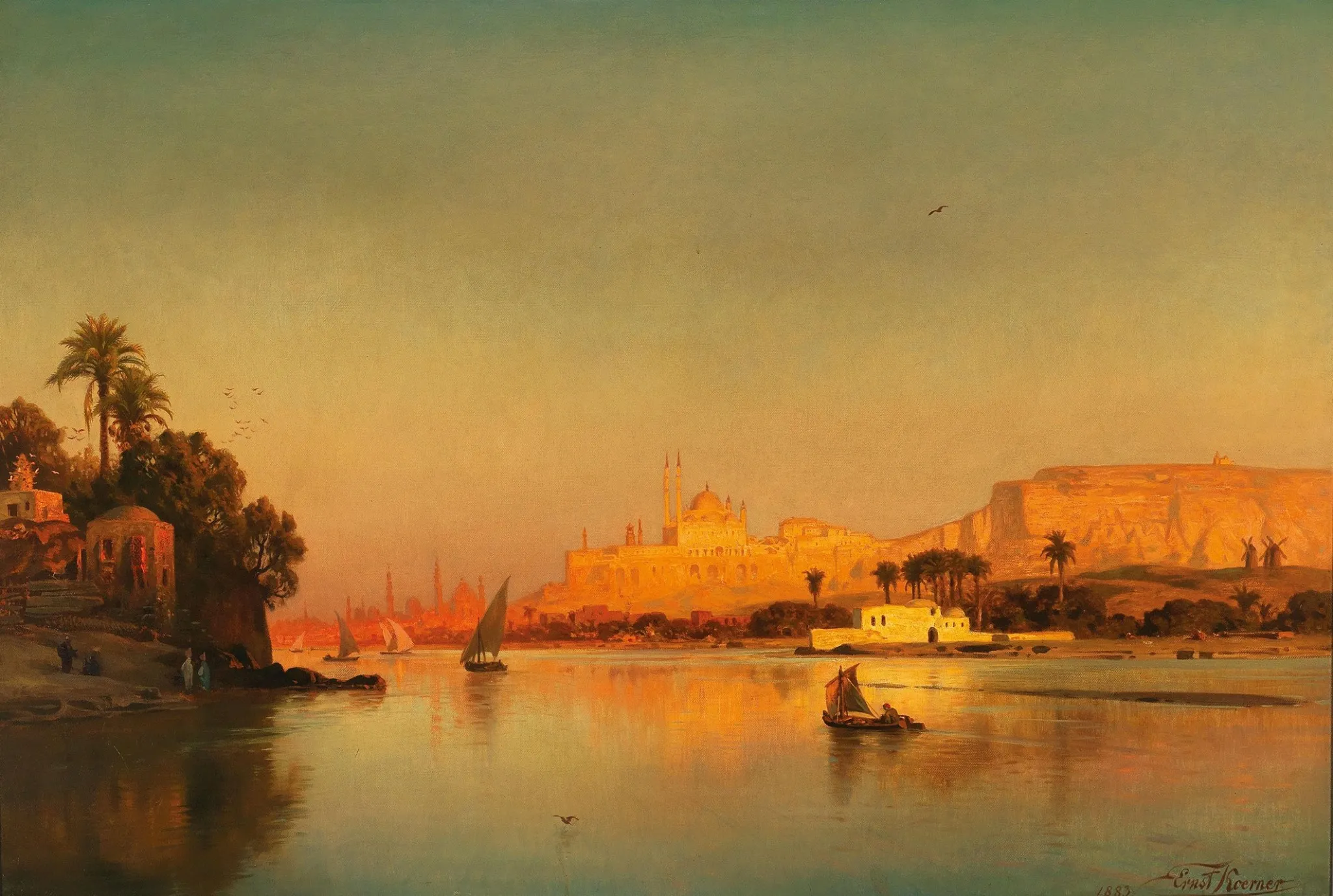 Ernst Koerner (1846-1927) | Landscape painter | Masterpiece | Tutt'Art@