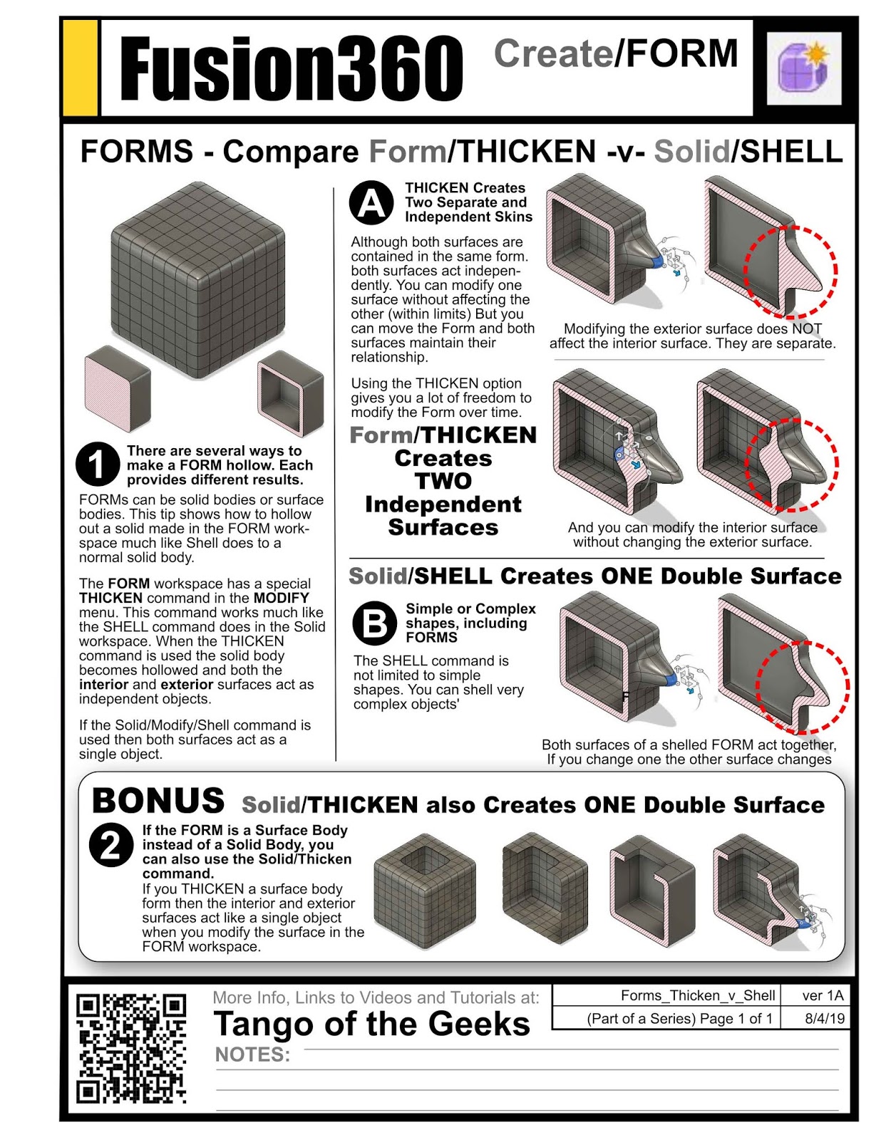 Tango of the Geeks: Forms Thicken versus Shell in Fusion 360