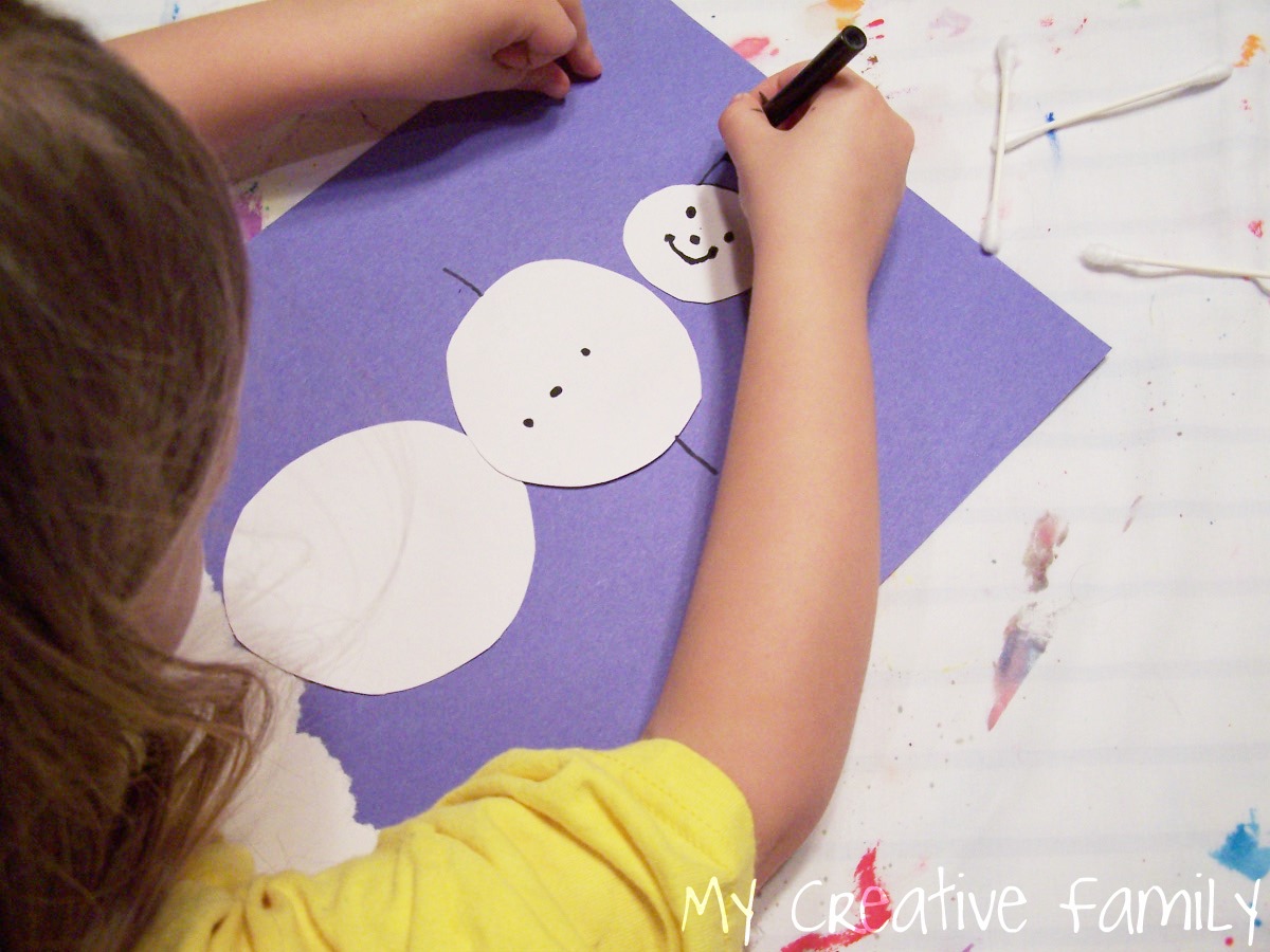 A Snowman in the Snow - Creative Family Fun