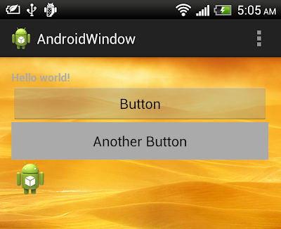 Android-er: Make app with translucent background