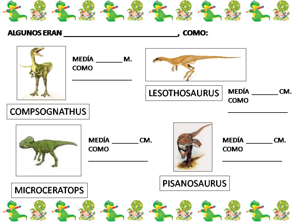PROYECTO "DINOSAURIOS"