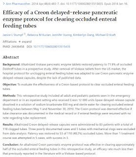 Efficacy of a Creon delayed-release pancreatic enzyme protocol for ...